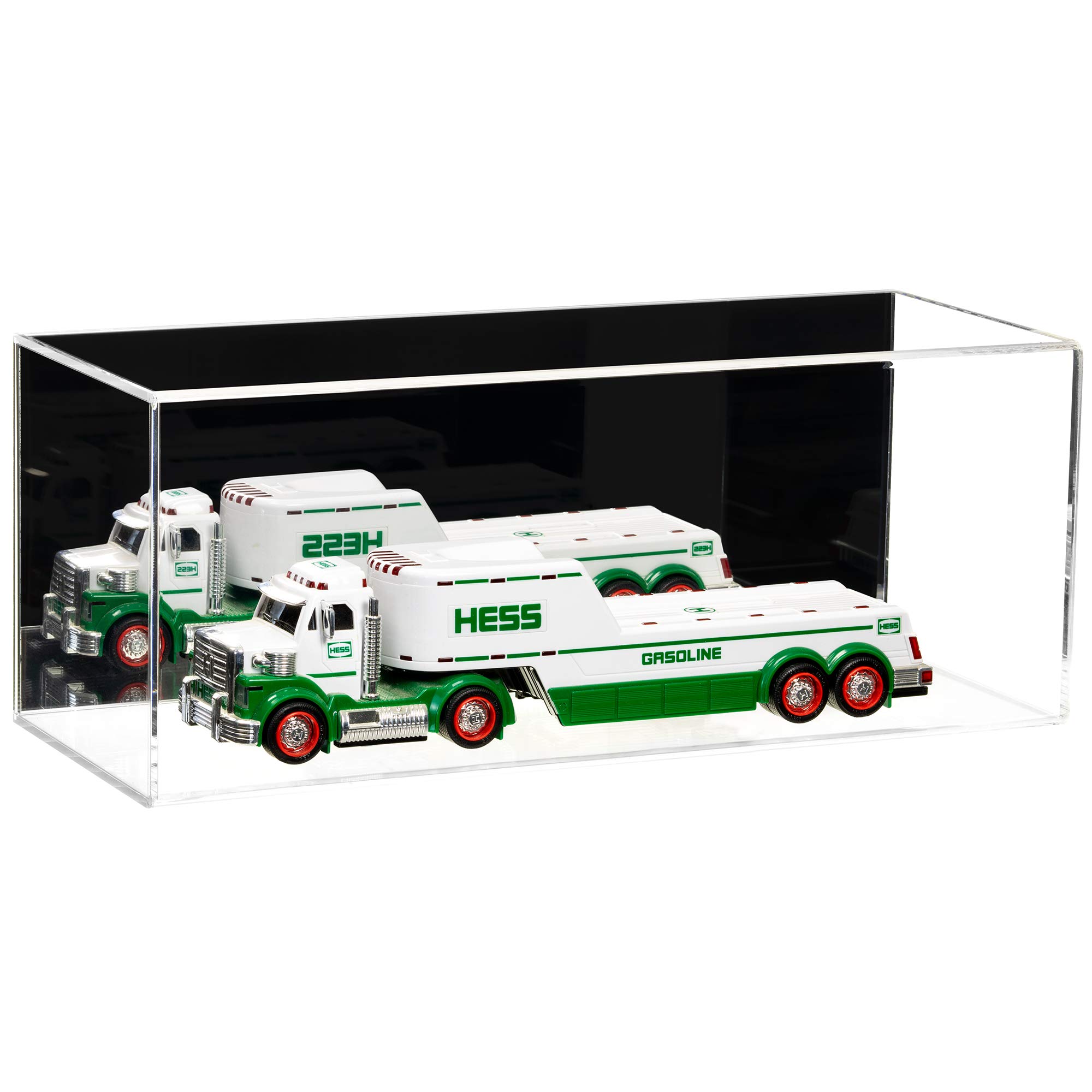 Better Display Cases Clear Acrylic Table Top Figurine Display Case with Mirror for Doll Bobblehead Action Figure or Collectible Toy Figure (A085-MB)