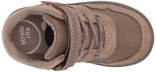 Stride Rite Boys SRT Ryker Sneaker, Greige, 4 Wide Infant