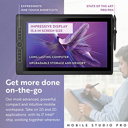 Wacom Mobile Studio Pro 16" Windows 10, Intel Core i7, 512GB SSD: Second Generation, Black