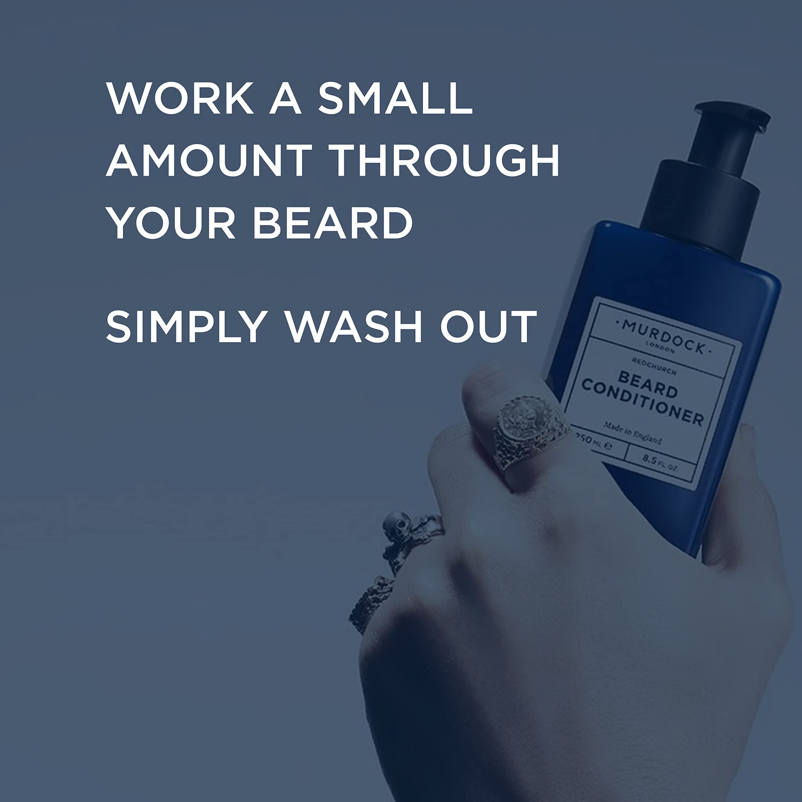 Murdock London Beard Conditioner | Wash-Out Formula for All Hair Types | Made in England | 8.5 oz