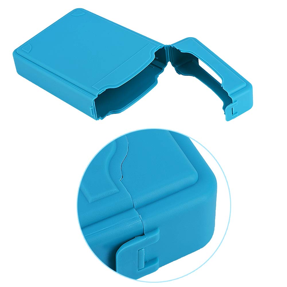 Portable 3.5 Inch HDD Case,Acogedor Professional Premium Anti-Static Hard Drive Disk Box for 3.5 Inch HDD Storage Moistureproof Dustproof Shockproof (Blue)
