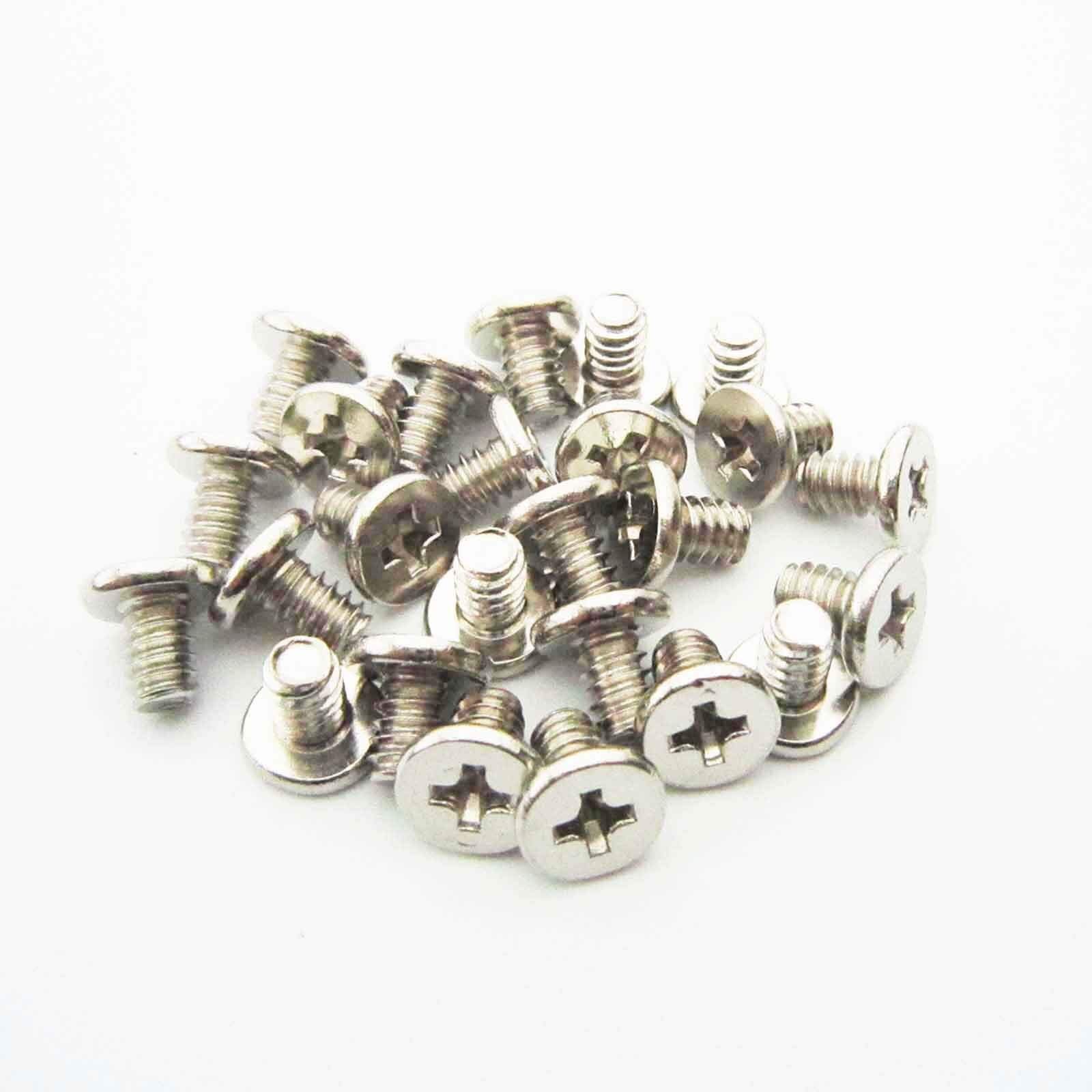 YINGJUN-DRESS Tap Bolts 25pcs Silvery Flat Round Wafer Head Screw Bolt 6-325mm for PC Case Hard Drive HDD Power Supply PSU Mount DIY Computer F Screws