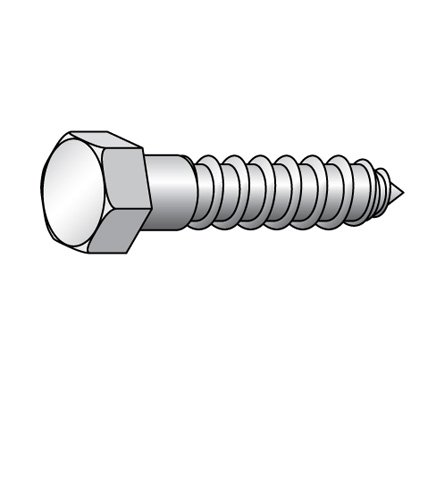 Brighton-Best 5/8" x 7" Hex Head Lag Screw Hot Dip Galvanized - (Sold Each) (487682)