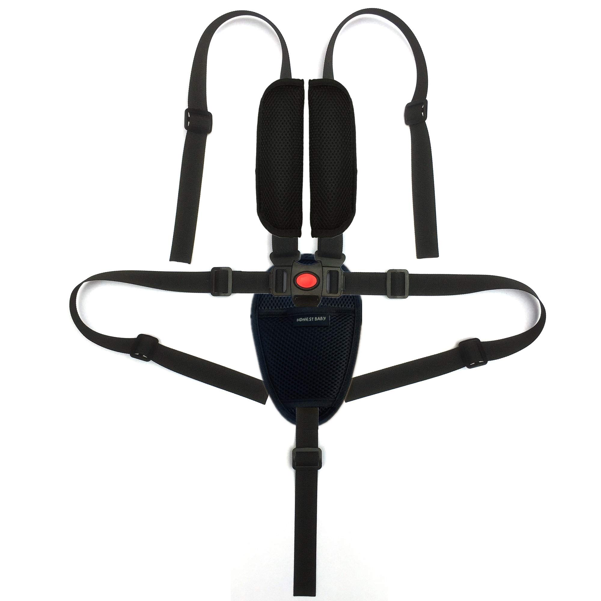 Seat Belt by AT,5/3/2 Point Adjustable for Baby Kid Safe Strap for Stroller High Chair (Include Shoulder Pads & Guarding Pad)