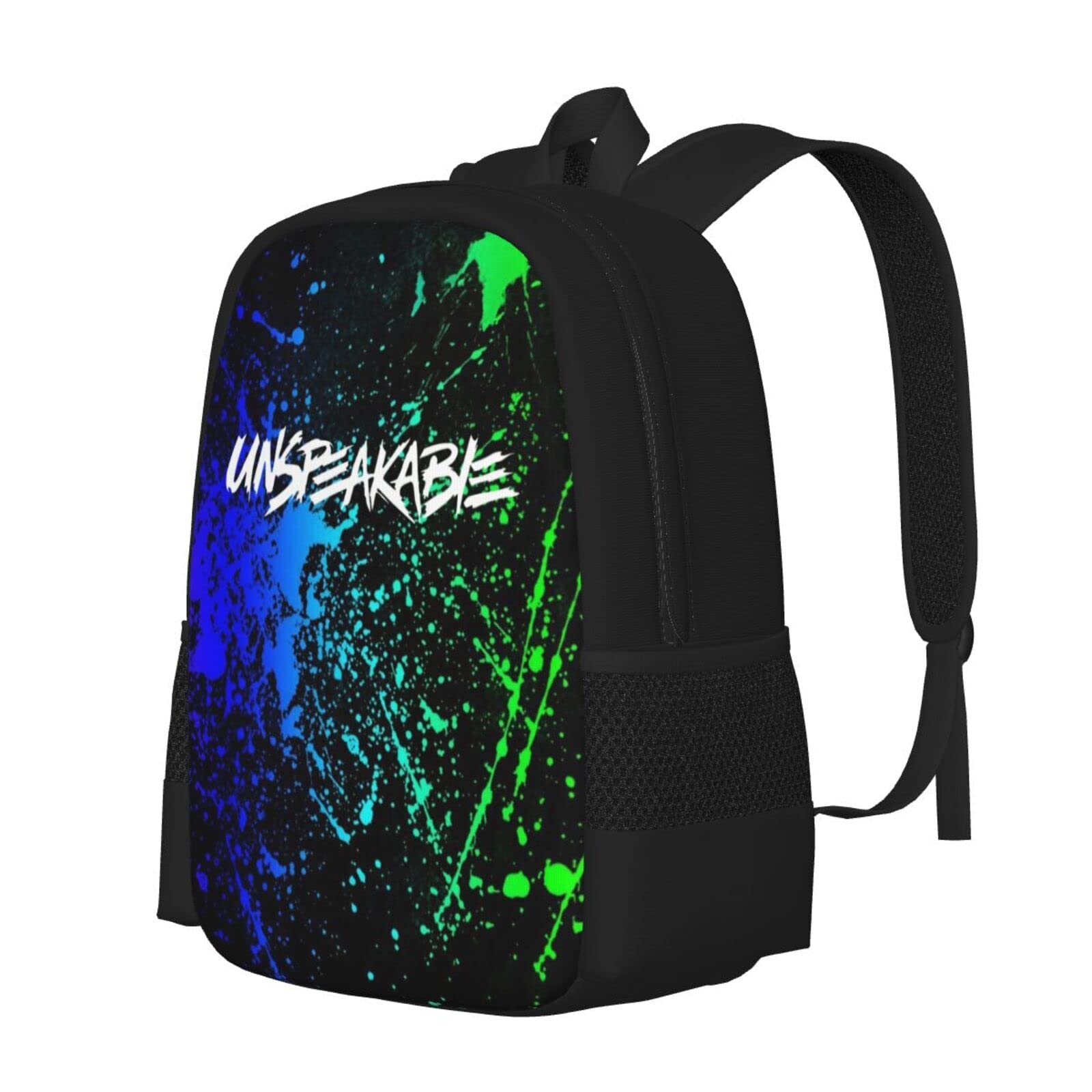 3D Printed Boys and Girls Game Backpack Travel Bags Cartoon Novelty Daily Backpack A4-One Size