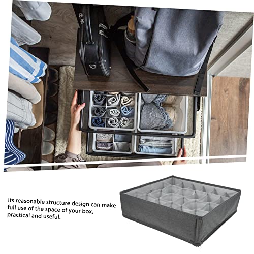 Cabilock 3pcs Fabric Sock Box Dresser Divider Hanging Drawers for Closet Clothing Storage Box Panty Organizers Clothing Organizer Sock Organizer Drawer Organizer for Clothing Sock Divider