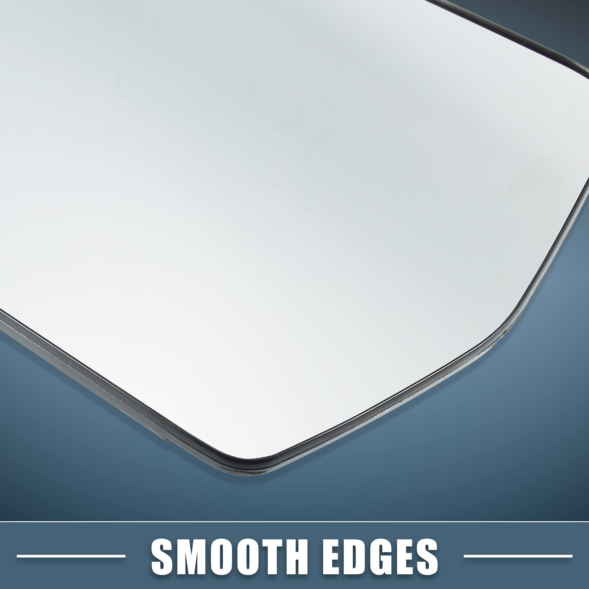 A ABSOPRO Heated Mirror Glass 4L3Z-17K707-AB with Backing Plate Passenger Right Side Mirror Replacement Glass for Ford F150 2004 2005 2006 2009 2010