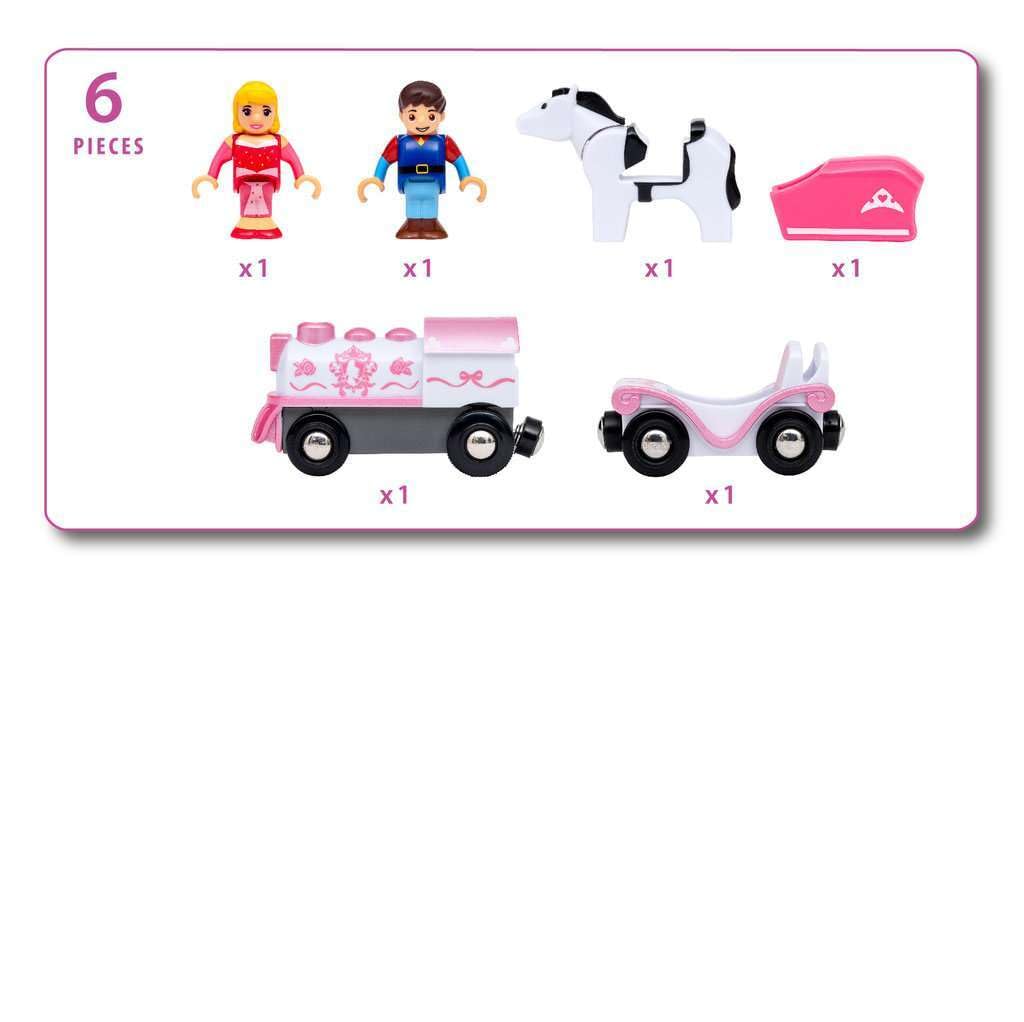 BRIO Disney Princess - 32257 Sleeping Beauty Battery Train | Delightful Toy Train Set for Kids | Compatible with All Railway Sets & Accessories | Perfect for 3-Year-Old Boys and Girls
