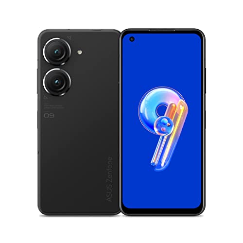ASUS Zenfone 9 5G 256GB 16GB RAM Factory Unlocked (GSM Only | No CDMA - not Compatible with Verizon/Sprint) - Black