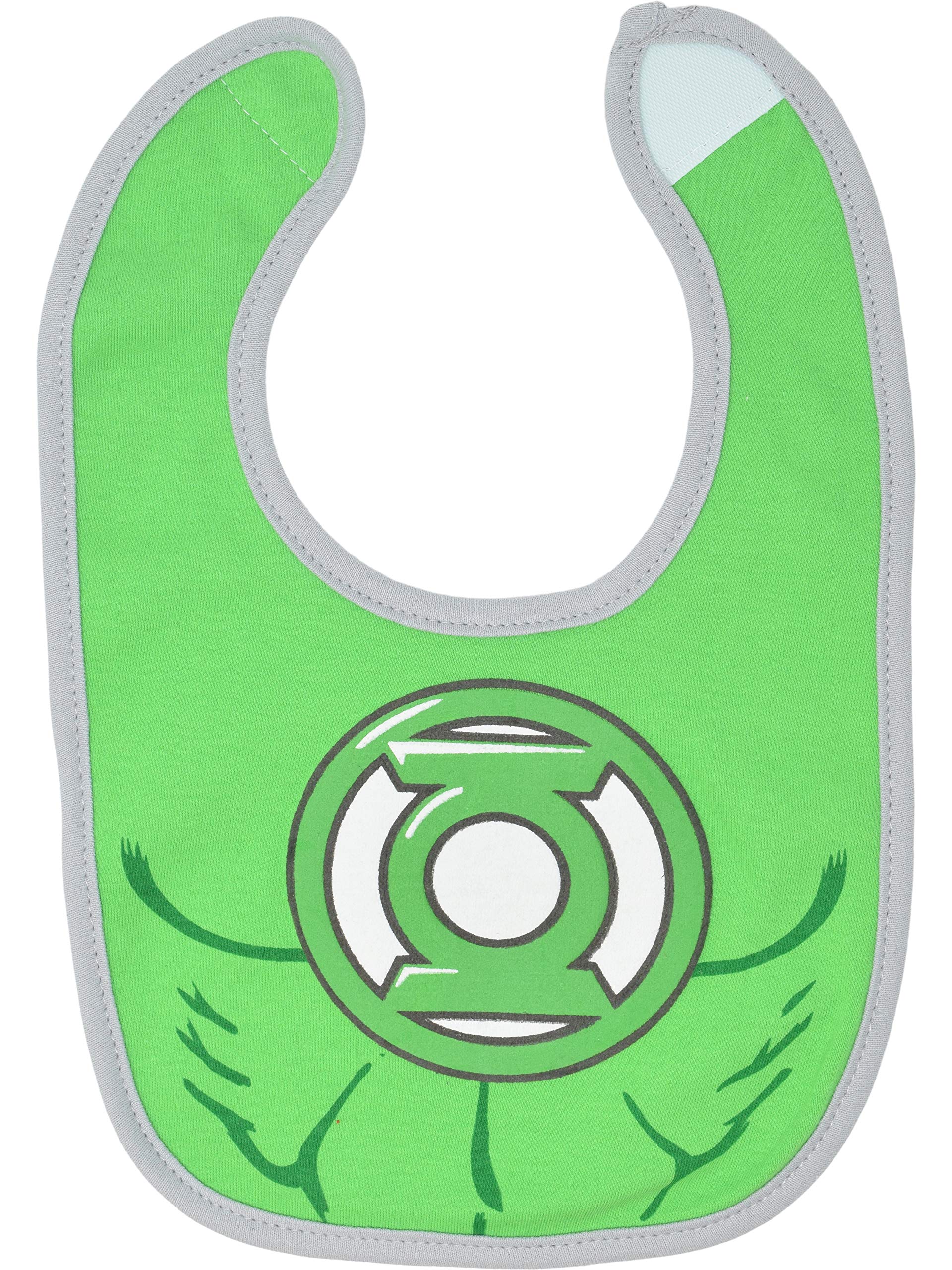 Warner Bros. Justice League Baby Boys 6 Pack Bibs Superman Batman Flash Aquaman Green Lantern