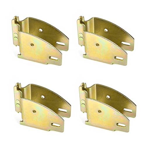 DC Cargo E-Track Wood Beam End Socket Shelf Brackets for Custom Storage - Pack of 4 - with E-Track Fittings - Ideal for 2x4 & 2x6 in Trucks, Trailers, Vans, RVs - Zinc-Coated Steel Versatile ETrack Ti