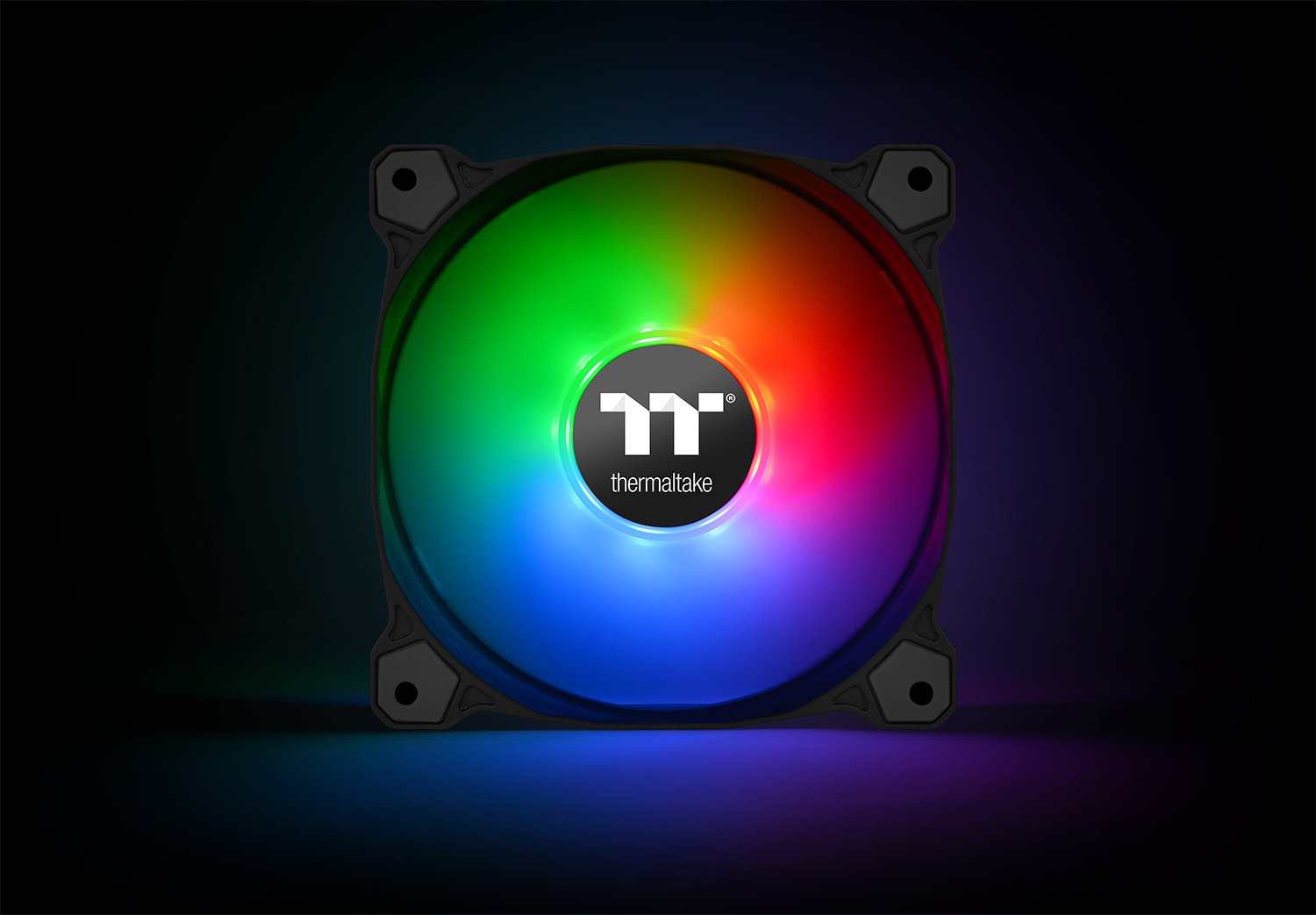 Thermaltake CL-F063-PL12SW-A Ventilateur Pure Plus RGB 12 TT 3 Pack - Black