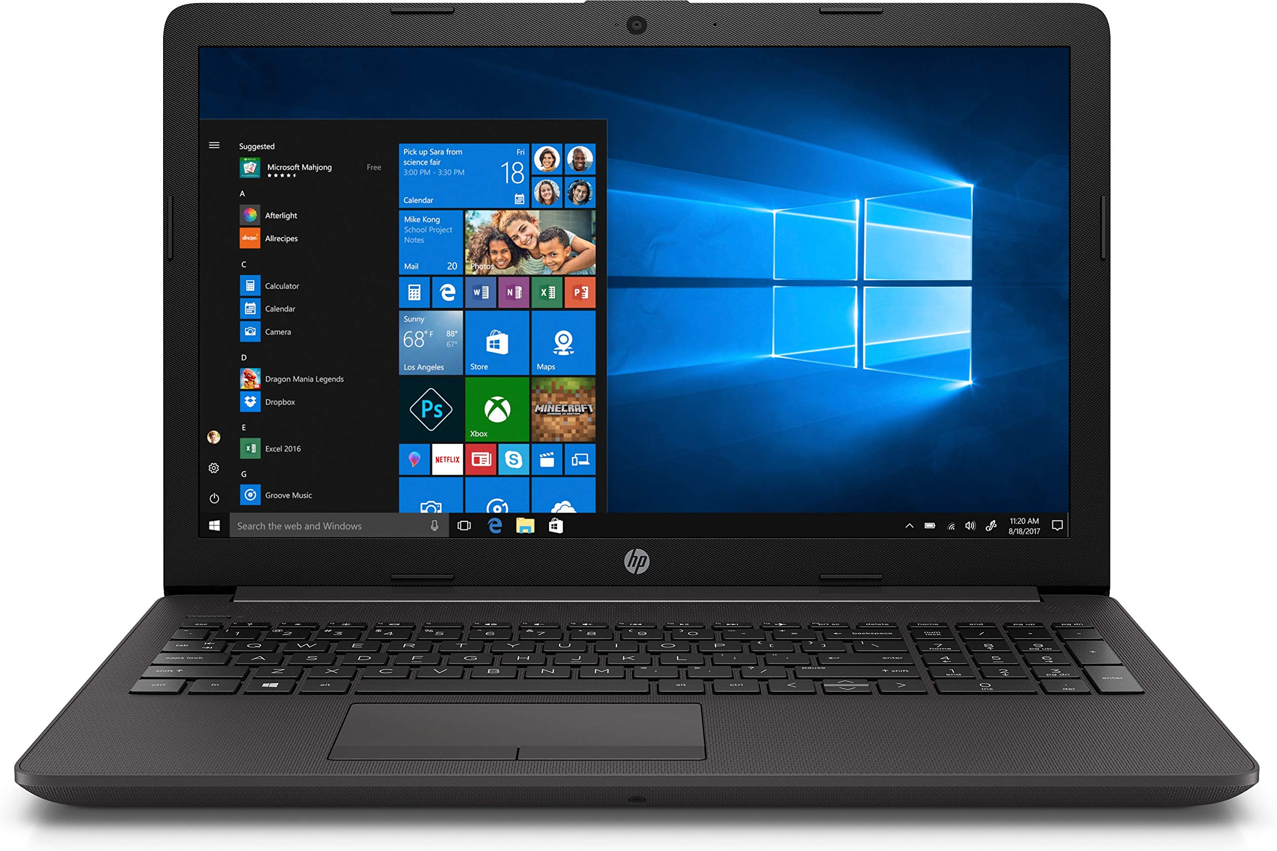 HP 255 G7 15.6" Notebook - A4-9125 - 4 GB RAM - 500 GB HDD - Windows 10 Home 64-bit - AMD Radeon R3 Graphics - English Keyboard,Black