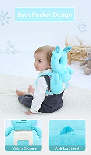 Head Safety Protector Pad for Baby Toddler Walker,Infant Talking Head Protection Backpack Cushion (Yellow Duck)
