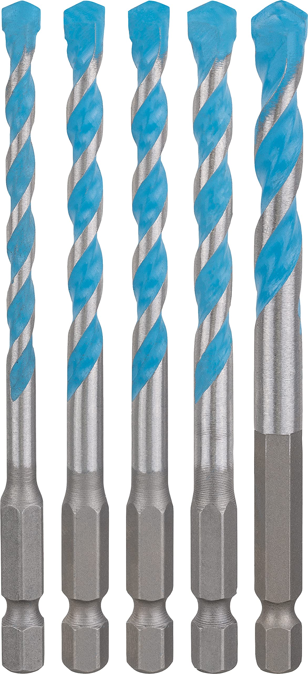 Bosch 5X Expert HEX-9 Multi Construction Drill Bit Set (for Concrete, Soft Tiles, Ć 5.5-8 mm, Professional Accessory Impact Drill/Driver, Rotary Drill/Drivers)