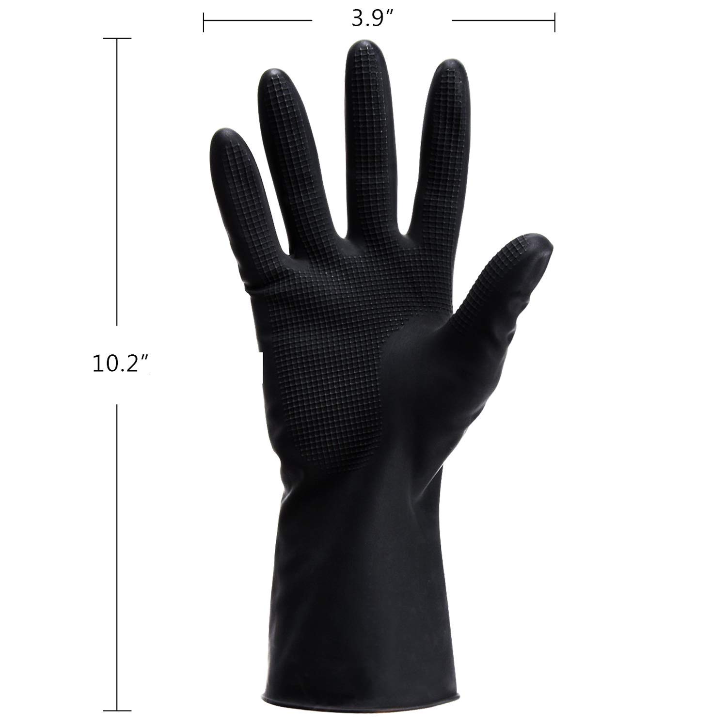 Hair Dye Gloves,Professional Hair Coloring Accessories for Hair Salon Hair Dyeing,2pcs（1 left+1 right）,black