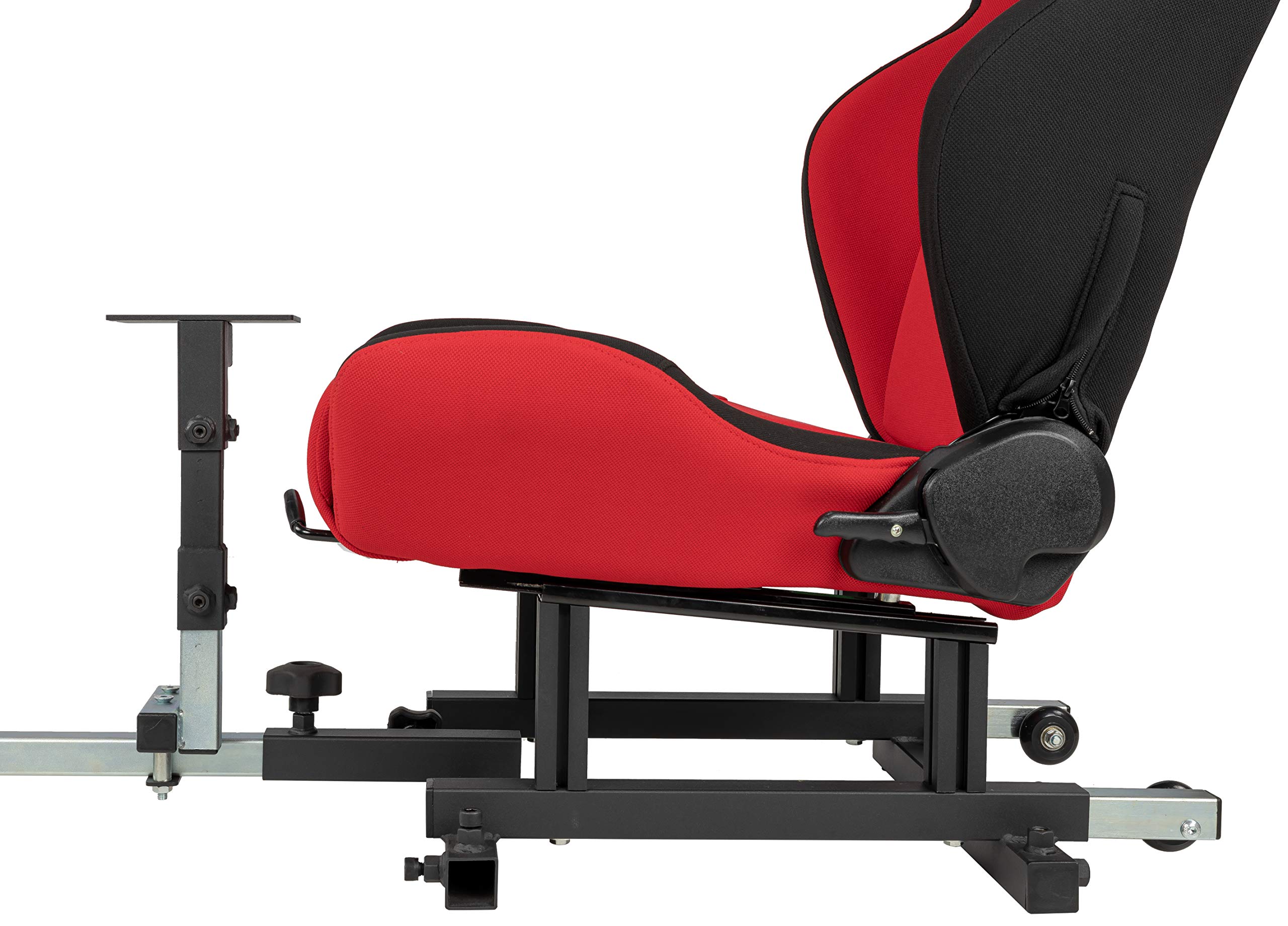 Centered Flight Stick Lower Mount Bracket with Height Adjusmtent. Plates Included. Configuration #6 Compatible with Thrustmaster Warthog, F-16C Viper HOTAS, F/A 18, VirPil, VKB and WinWing Sticks
