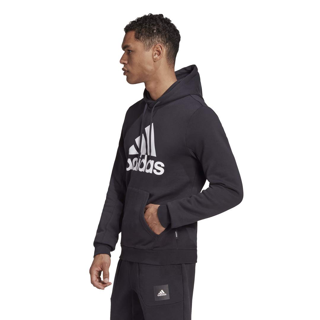 adidas mens Badge of Sport Fleece Hoodie Medium Grey Heather X-Large