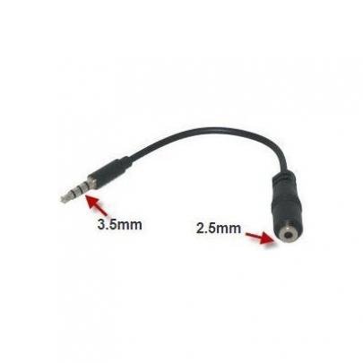 Headphone Adapter 2.5mm to 3.5mm Earphone Jack for G8 ThinQ, Converter Earbud Headset Audio Adaptor Mic Support Compatible with LG G8 ThinQ