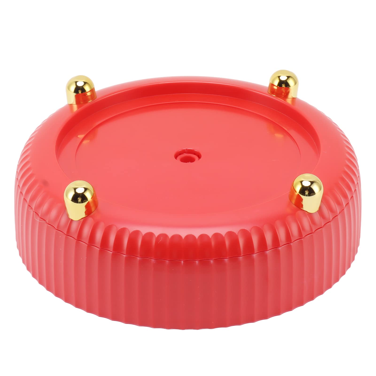 360 Degree Rotating Storage Rack Organizer Round Cosmetics Spice Rack Turntable Kitchen Hut Lazy Susan Turntable, Cabinets, Pantry, Refrigerator and Table (Red)