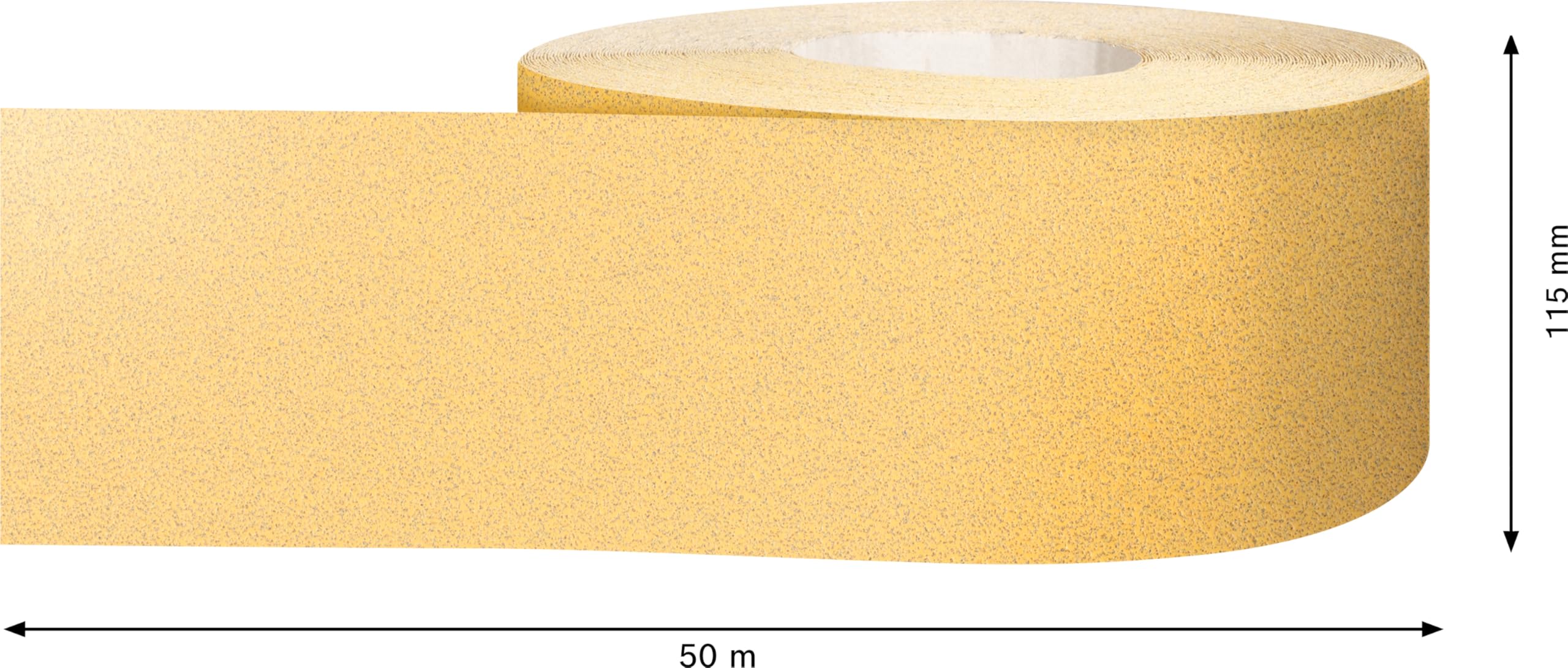 Bosch Professional 1x Expert C470 Sandpaper Roll (for Hardwood, Paint on Wood, Width 115 mm, Length 50 m, Grit 60, Accessories Hand Sanding)