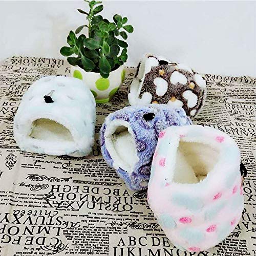 Oncpcare Winter Warm Hamster Bed Playing Soft Hamster Hammock Sleeping Cute Small Animals Nest Hanging Home Resting for Young Guinea Pig Degu Drawl Hedgehog