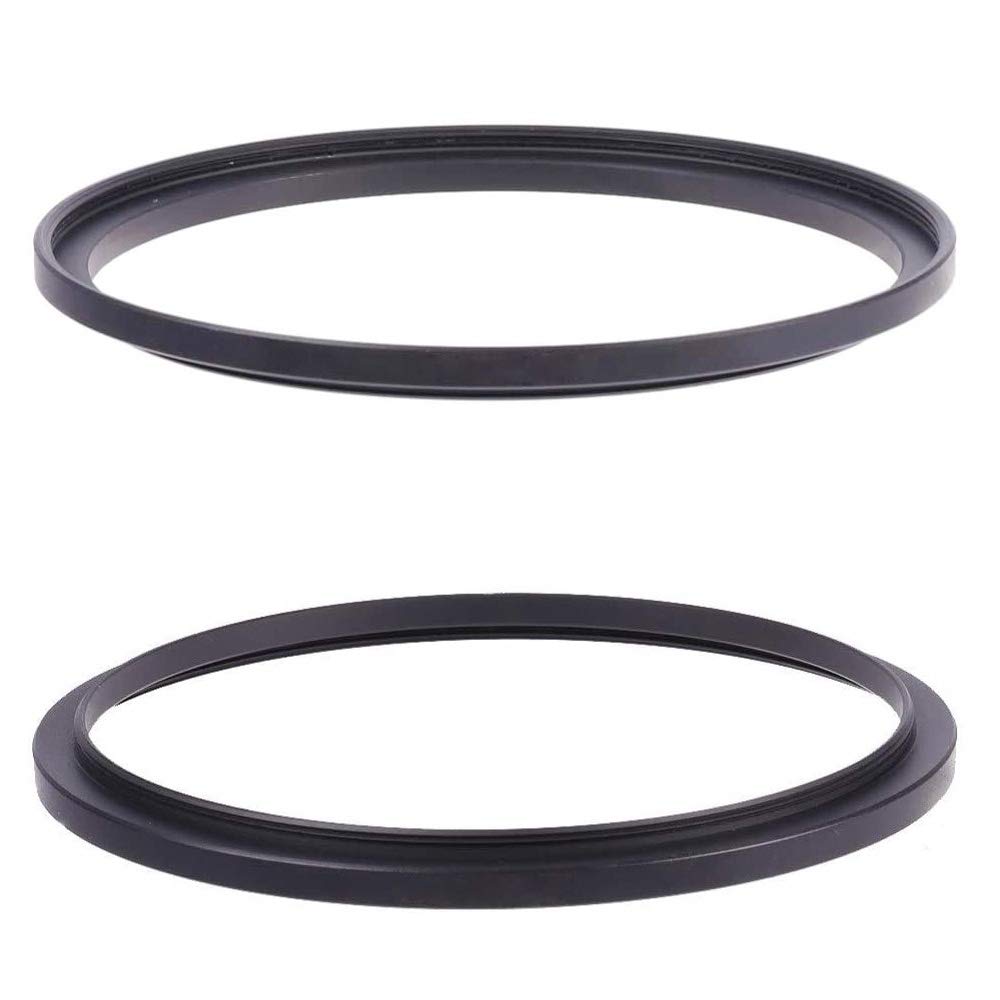 72mm-77mm Step Up Ring(72mm Lens to 77mm Filter, Hood,Lens Converter and Other Accessories) (2 Packs), Fire Rock 72-77 Aerometal Camera Lens Filter Adapter Ring…