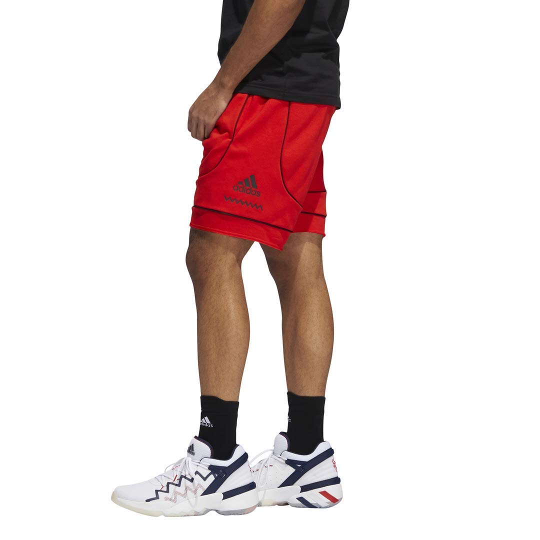adidas mens Cross Up 365 Shorts Red Medium