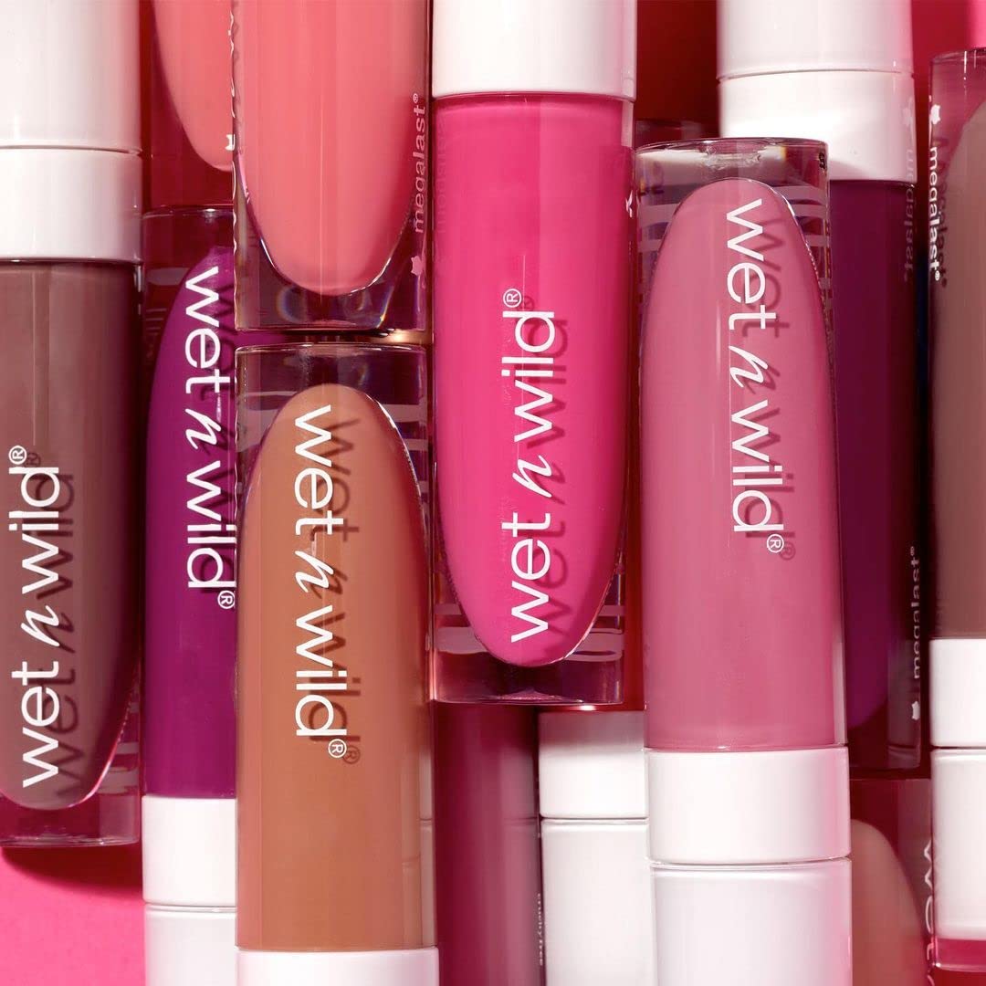 wet n wild MegaLast Catsuit High-Shine Liquid Lipstick Pink Peach Stole My Look