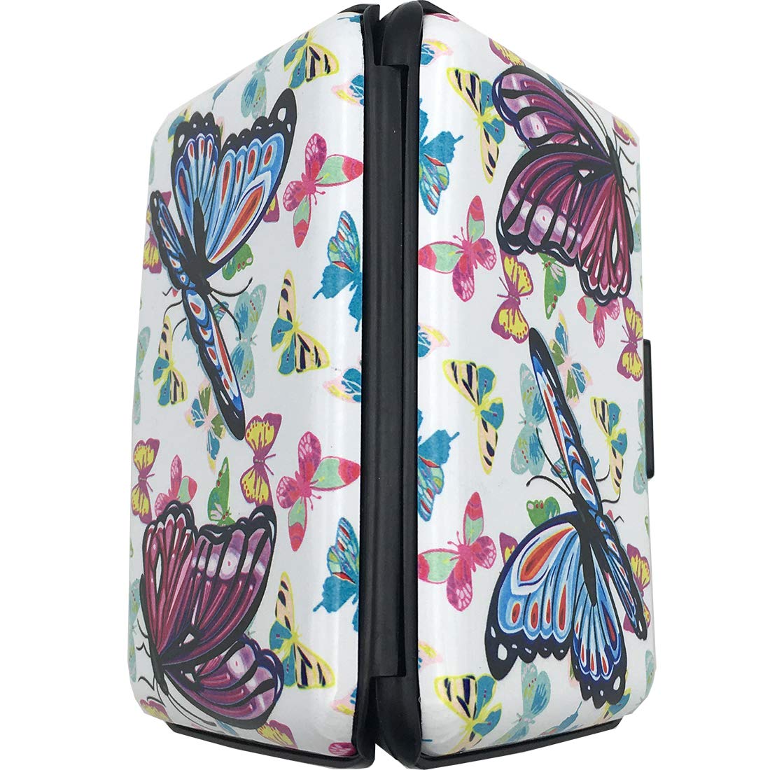 BFL RFID Credit Card Holder for Women or Men, Theft Proof Credit Card Holder, Slim Design Fits in Pocket (butterfly)
