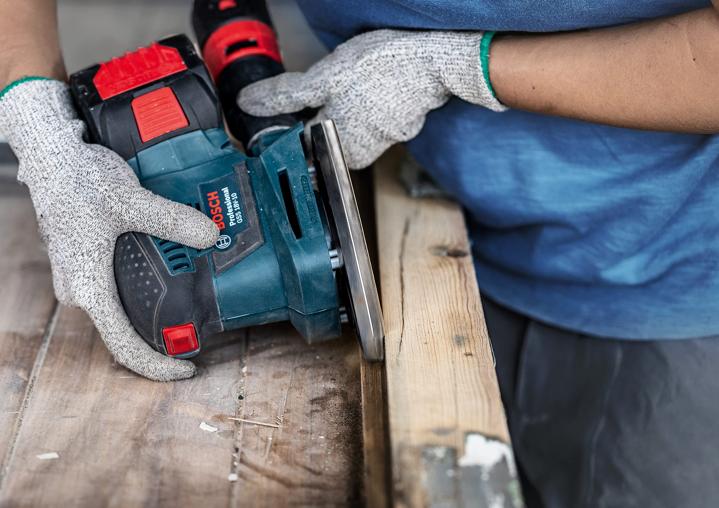 Bosch Professional 5X Expert C470 Sandpaper (for Hardwood, Paint on wood, 93x93 mm, Grit 180, Accessories Delta Sander)