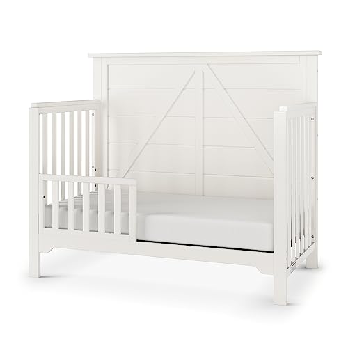 Forever Eclectic Woodland 4-in-1 Convertible Baby Crib, Brushed Cotton