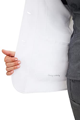 Healing Hands White Lab Coat 5 Pocket 5160 Flo Full Sleeve Women's Consult Lab Coat The White Coat Minimalist Collection White XS