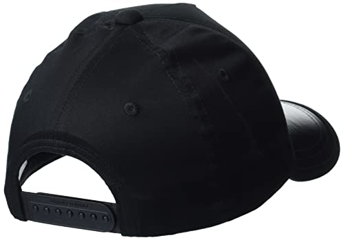 A|X ARMANI EXCHANGE mens Ax Beats Contrast Brim Hat Cap, Black, One Size US