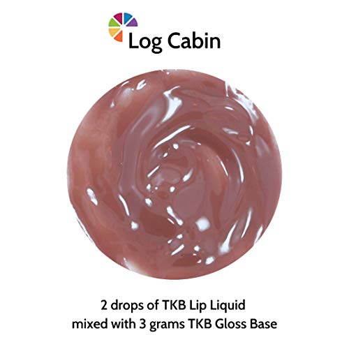TKB Lip Liquid Color|Liquid Lip Color for TKB Gloss Base, DIY Lip Gloss, Pigmented Lip Gloss and Lipstick Colorant, Made in USA (1floz (30ml), Log Cabin)