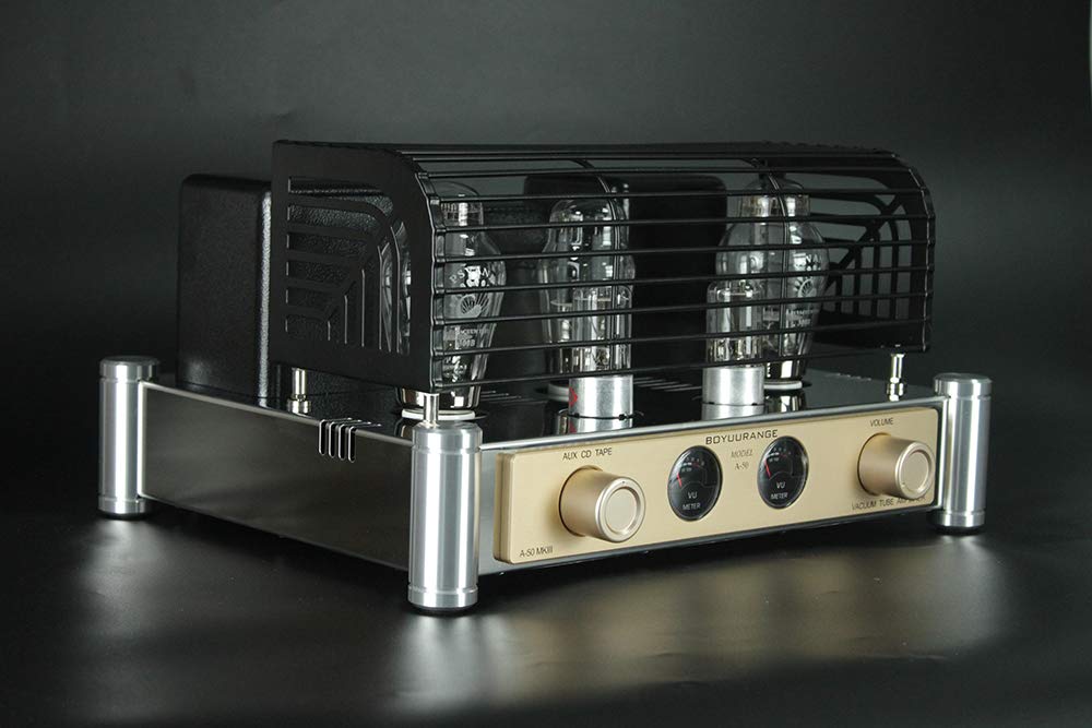 BoyuuRange REISONG A50 MKIII 300B HiFi Intergrated Tube Amplifier Single-end Class A Valve Amp with Tube Cage