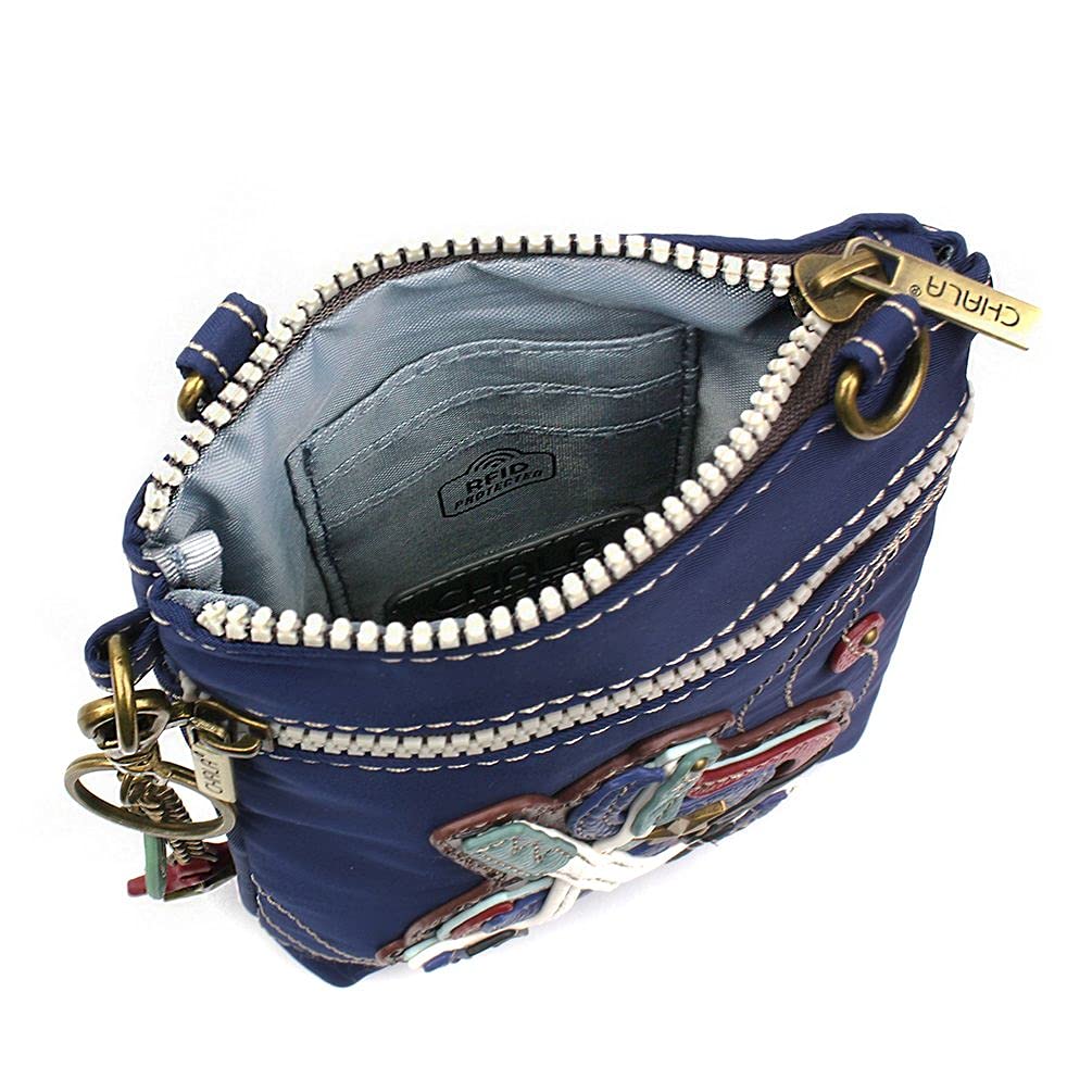 Chala Group Handbags Hockey Venture Cellphone Crossbody Handbag RFID Protected Navy