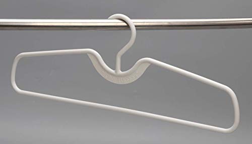 Higher Hangers Classic Short Neck Design Heavy Duty Slim Plastic Space Saving Clothes Hangers- 40 Pack - Create Extra Closet Space, Non-Slip, Durable, Practical, and Versatile Closet Organizer (White)