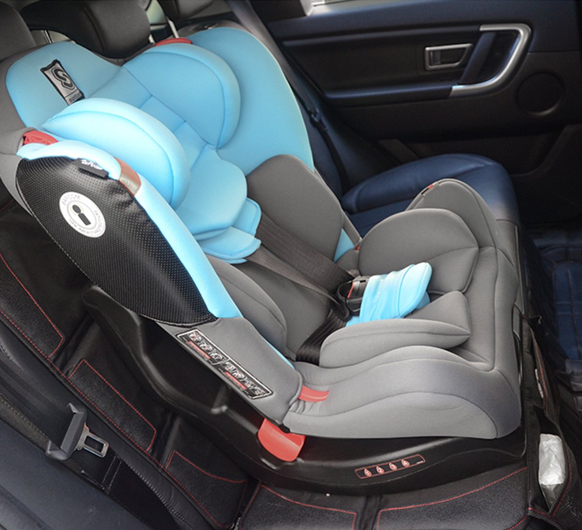 FLR 2 Pcs Car Seat Protector Black Waterproof Universal Foldable Car Seat Cover Protector Dog Mat with Thickest Padding for Child & Baby Cars Seats