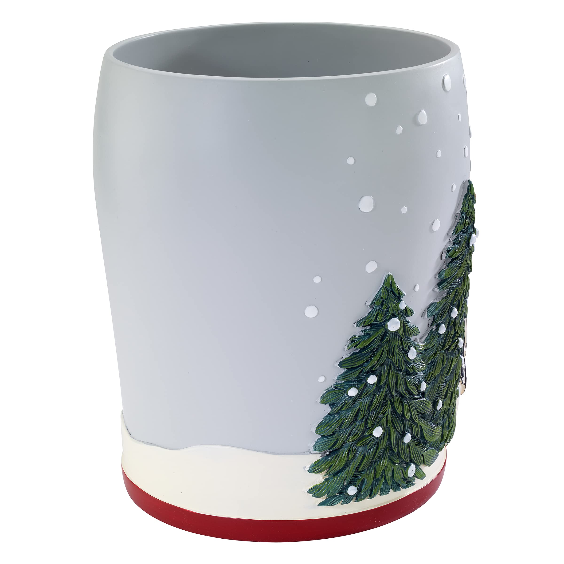 Avanti Linens - Waste Basket, Decorative Trashcan, Guest Bathroom Essentials, Holiday Home Decor (Country Friends Collection)
