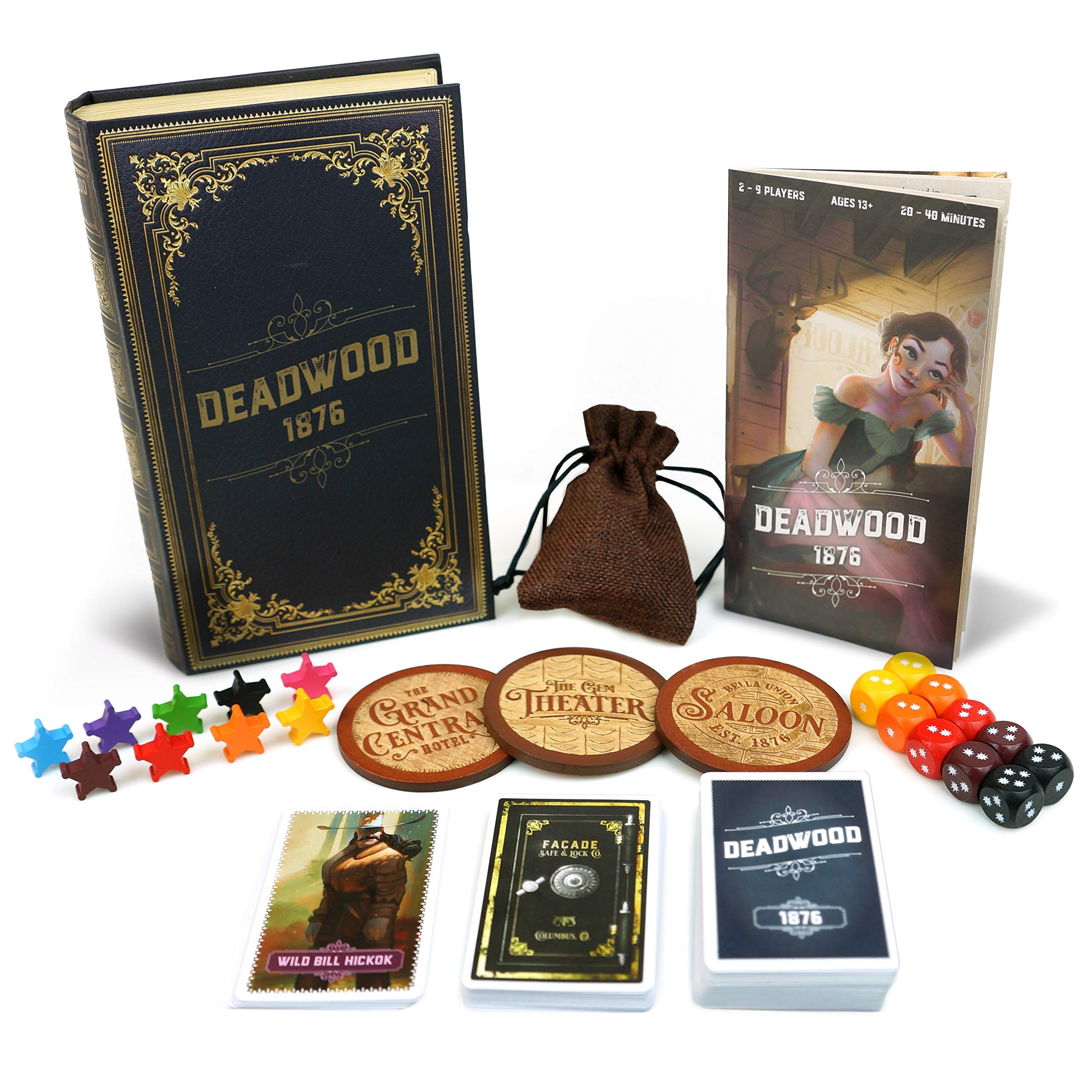Façade Games Dark Cities Collection - 4 Game Set Including Salem 1692, Bristol 1350, Tortuga 1667, and Deadwood 1876