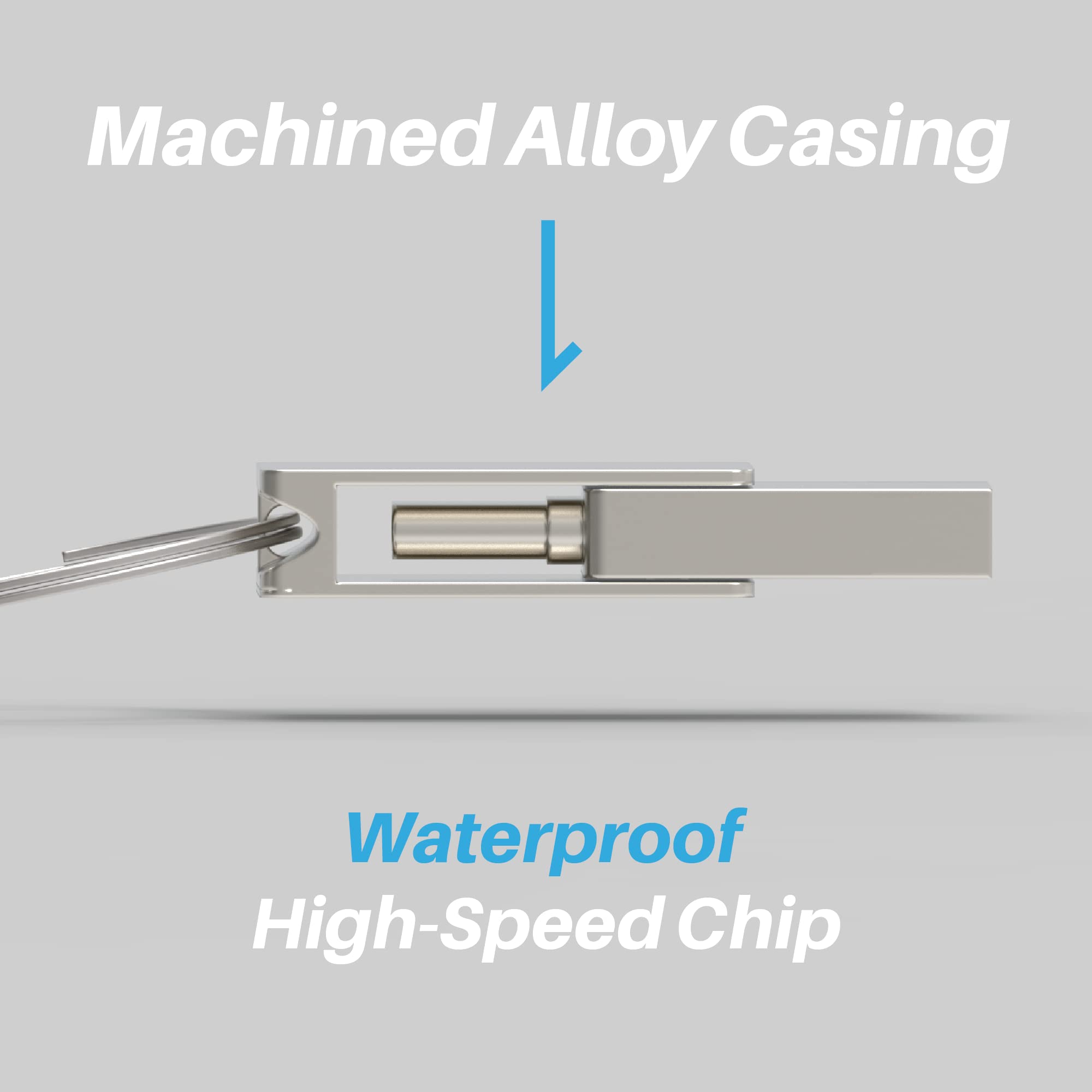 USB C and USB 3.0 Waterproof 32GB Flash Drive – 2 in 1 Type C USB with Ultra-Fast Transfer Speed – Dynon Metrics Machined Alloy Casing OTG Memory Stick – for iPad, Android, MacBook, PC, iPhone 15