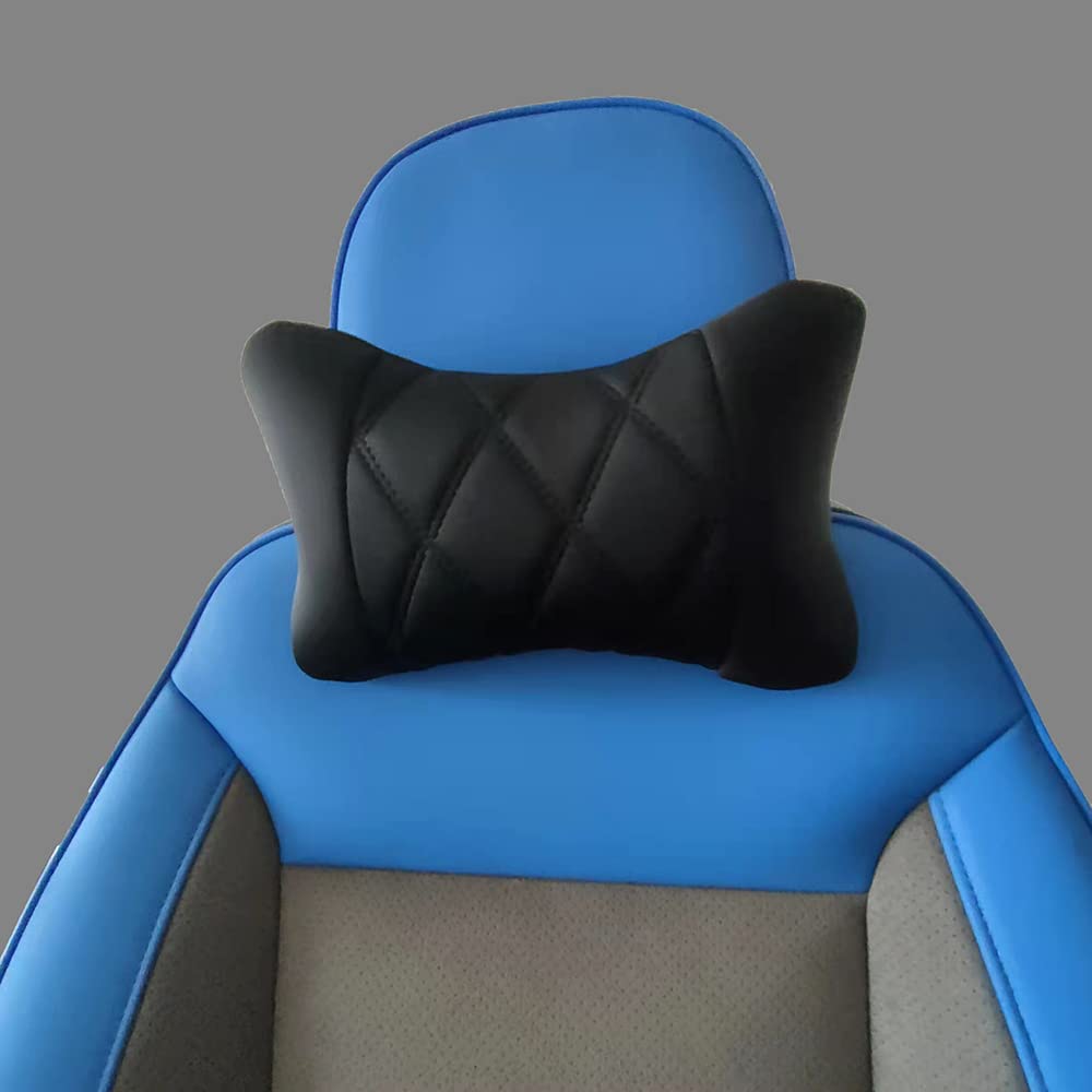 AAGIIILEEYO Car Seat Headrest Neck Rest Cushion,2 Pieces Black Help Relieve Neck Pain Pillow for Driver or Front Passenger,Polyamiden Fibre Cushion