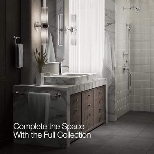 KOHLER 27000-4-CP Occasion Single-Handle Bathroom Faucet with Pop-Up Drain Assembly, One Hole Bathroom Sink Faucet, 1.2 gpm, Polished Chrome