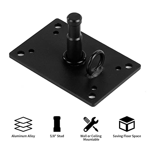 Youngerfoto Wall Mount Plate Pin 5/8 Stud, 2.36 inch Studio Camera Ceiling Mount for Video Light, Strobe Light, Studio Photography