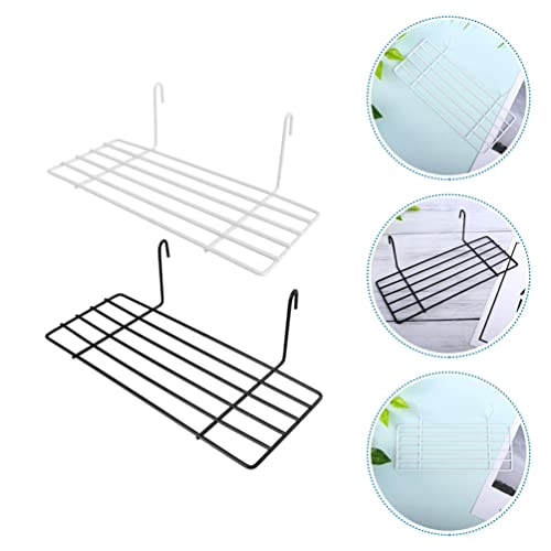 balacoo 2pcs Sundeck Wire Play Conure Accessories Birds Iron Cage Parrot Household Portable for Shelf Metal Toys Cockatiel Pen Platform Rectangular Playstand Stand A Interesting