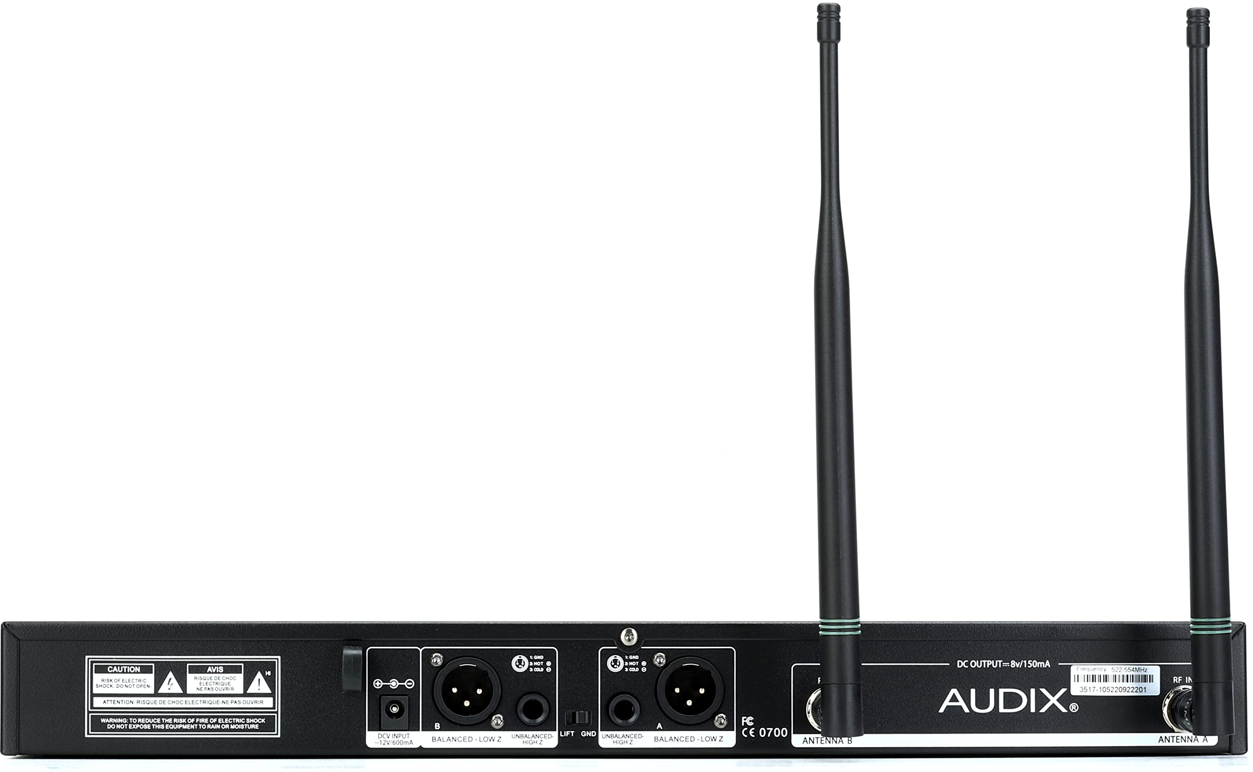 AUDIX AP42 OM2 Dual Handheld Wireless Microphone System for Musical Performances and Public Speaking - B Band