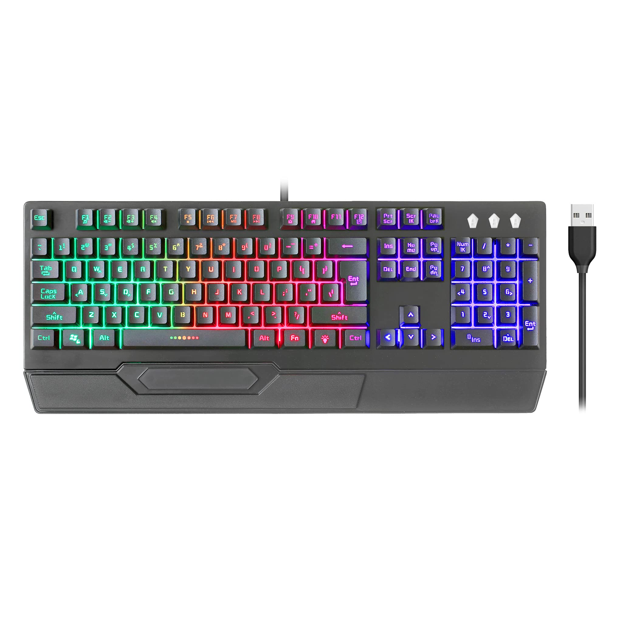 Sentry Industries Inc. HPXKX200 Gaming Keyboard + Mouse 2 Pack Black