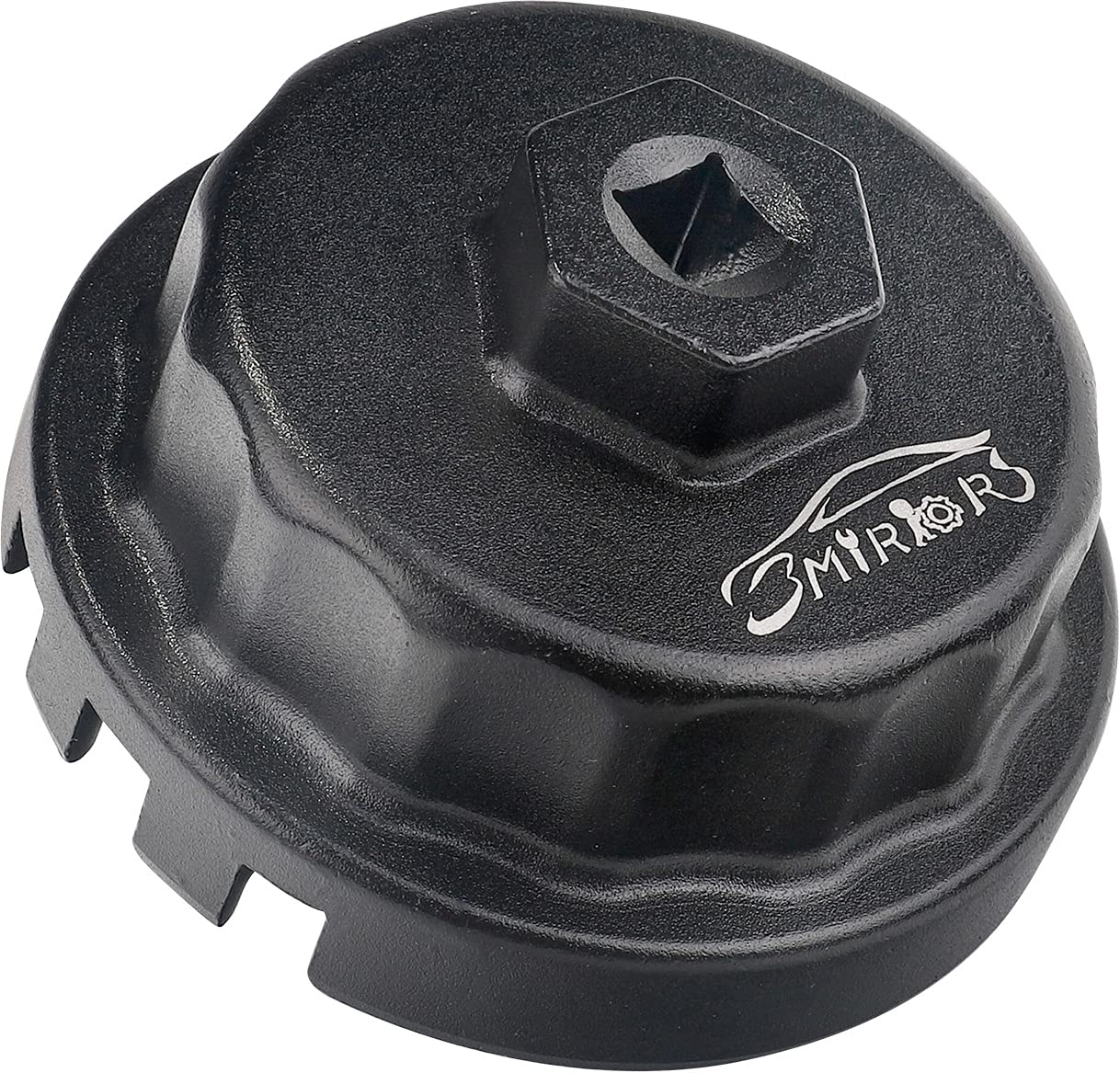 3mirrors Oil Filter Wrench Oil Filter Removal Tool Compatible with Toyota Lexus Scion RAV4 Camry Tundra Highlander Sienna Prius 2.5-5.7L Engine with 64mm Cartridge Style Oil Filter System