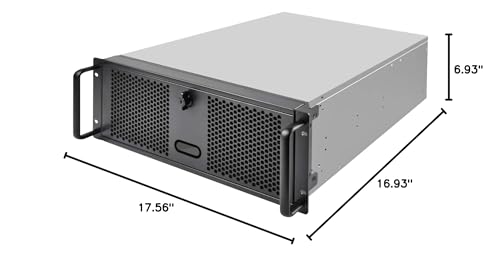 SilverStone Technology 4U Rackmount Server Chassis with 3 X 5.25 Front Bays with CEB/ATX/mATX/Mitx Support RM400 Cases SST-RM400